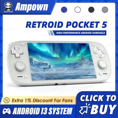 Consola Portátil Retroid Pocket 5 AMOLED 5.5” Android 13 Black en Precialo - Consolas