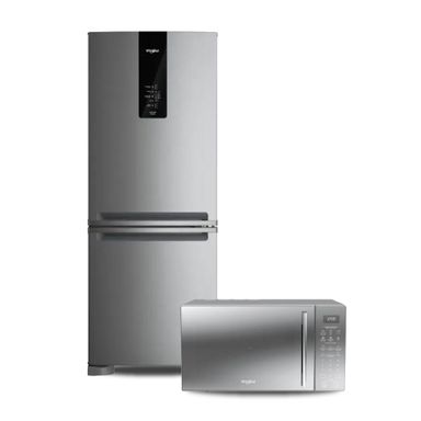 Heladera Whirlpool Inverter 449 Lts y Microondas WCollection con Air ...