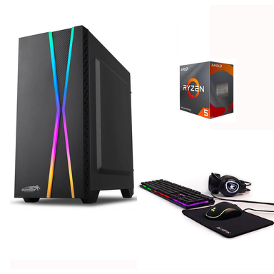 PC ARMADA GAMER AMD RYZEN 3 3200G 16GB SSD 480GB RGB 650W TECLADO/MOUSE ...